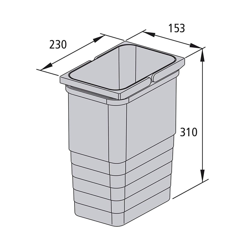 Replacement Inner Waste Bin ONLY Bins Capacity: 5.5 - 42 litres of ...