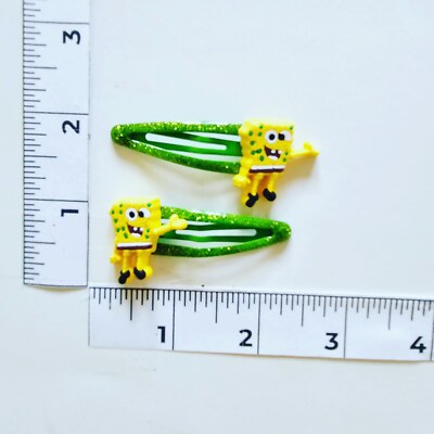 Handmade Hair Bows - Kids Shows - Spongebob #6 Hair Clips | eBay