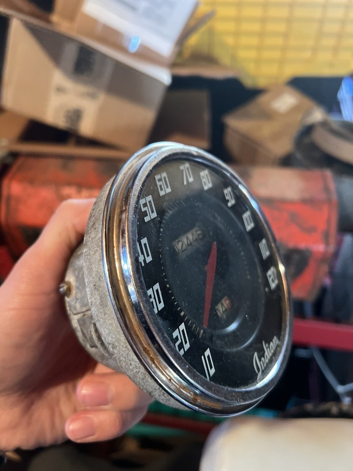 1950s Indian Motorcycle Speedometer | Vintage | Indian