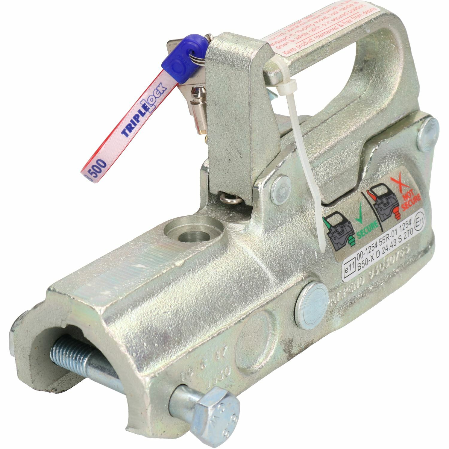 Indespension Triplelock Braked Security Trailer Coupling Lock 50mm ...