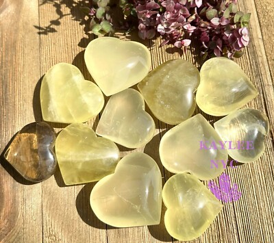 Wholesale Lot 2 Lbs Natural Lemon Quartz Crystal Heart Healing | eBay