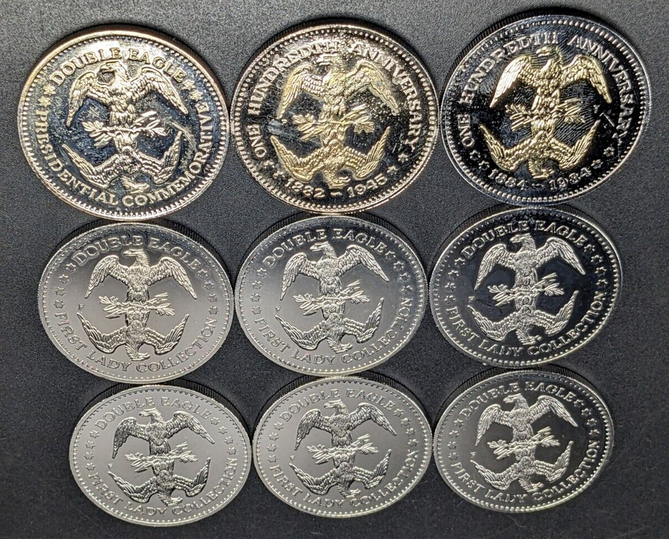 Double Eagle President & First Lady Commemorative Coins Lot of 9 | eBay