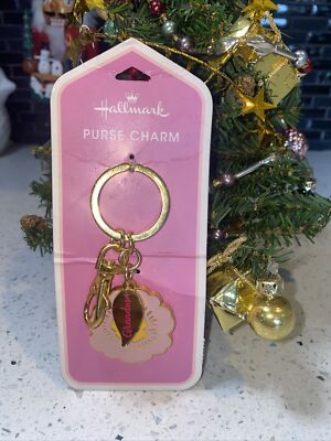 Hallmark Vida Purse Charm Keychain Grandma Pink Flower New | eBay