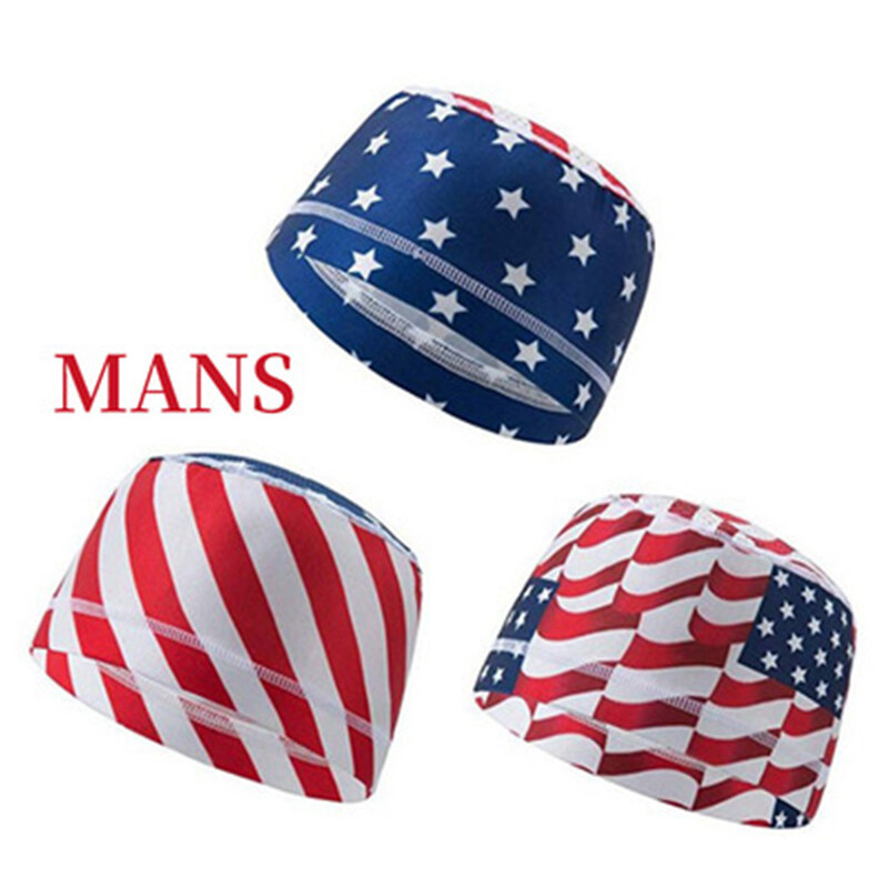 Moisture Sweat Wicking Cooling flag Dome Cap Helmet Liner Sport ...