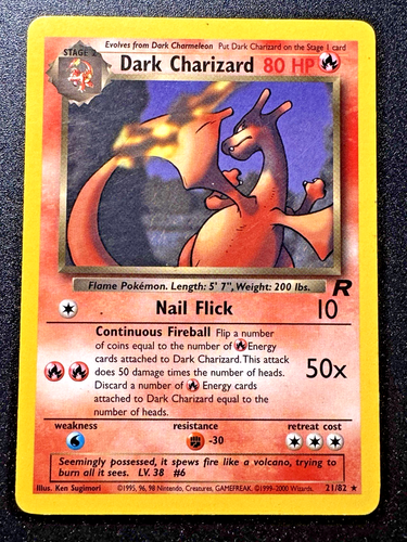Dark Charizard 21/82 Team Rocket Pokemon Card Rare MP | eBay