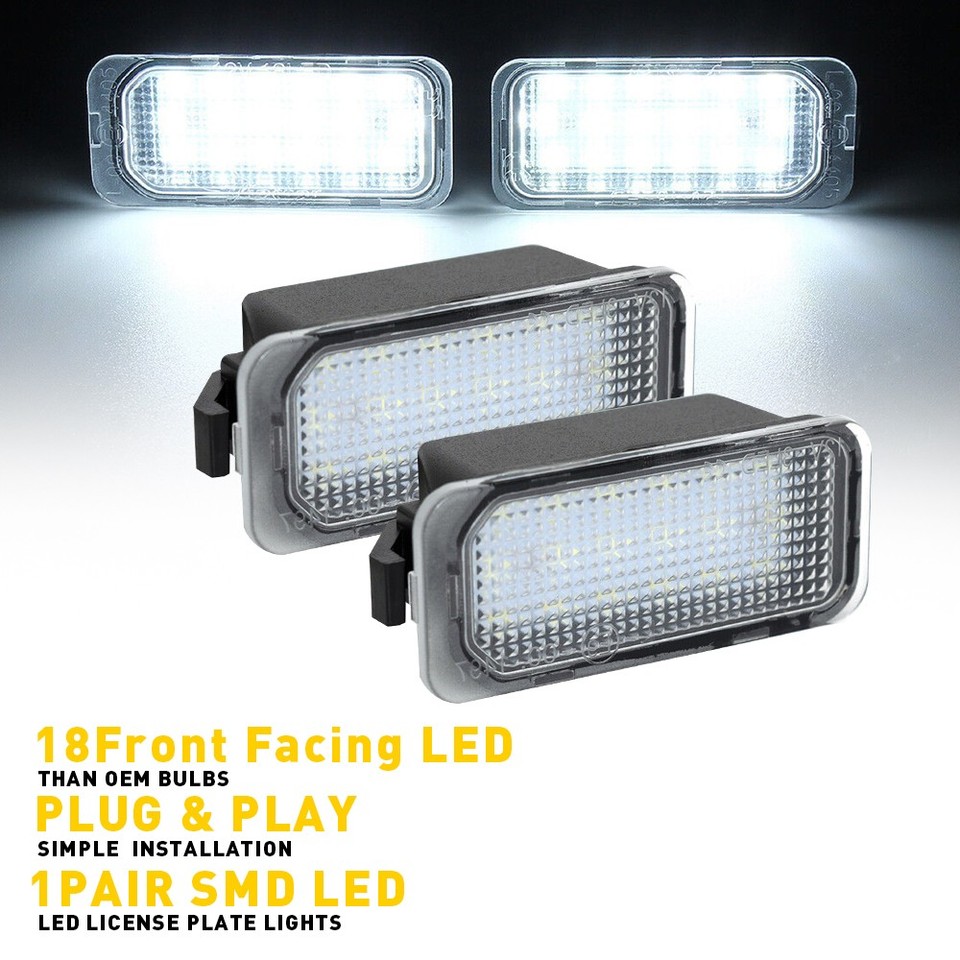 2x LED License Number Plate Lights For Ford Mondeo MKIV MKV C-MAX MKII ...