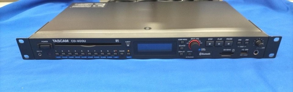 TASCAM CD-400U Rackmount CD/SD/USB Player Bluetooth AM/FM Tuner ...