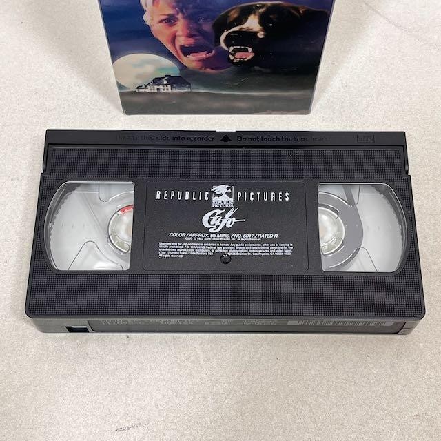 Vintage Cujo VHS Tape 1983 Stephen King Horror Movie Republic Pictures ...