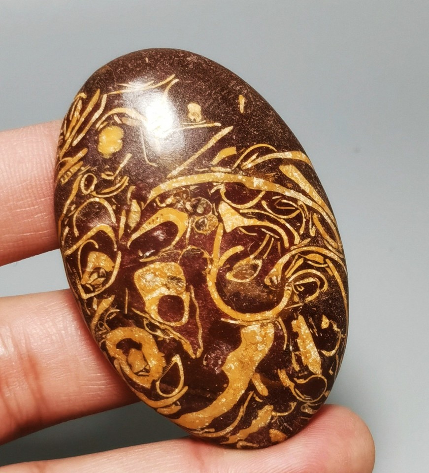 Rare Golden Silk Jade Stone Palm Reiki Healing | eBay