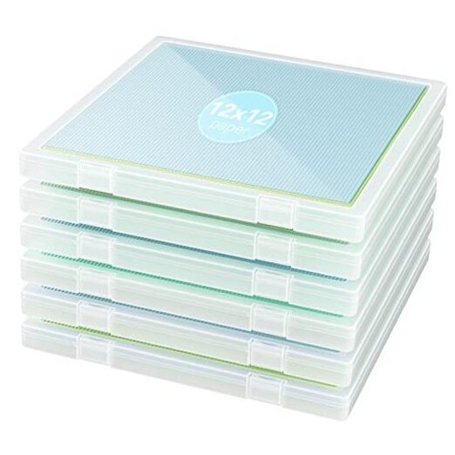 12 x 12 Paper Storage, 6 Pack Scrapbook Paper Organizer Storage, Craft ...