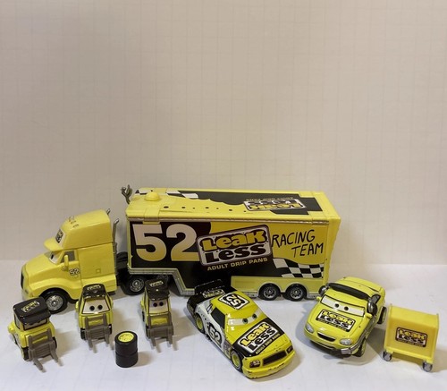 Disney Pixar Cars Leak Less Hauler #52 W/ Crew Chief, Pitty, Car Mattel ...