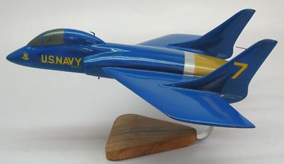 F7U Cutlass Blue Angel Airplane Wood Model Replica SML Free Shipping | eBay