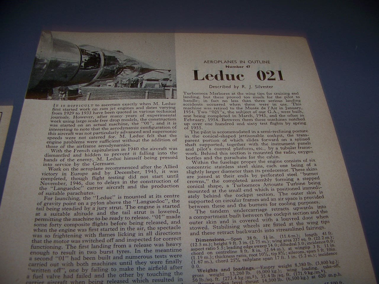 VINTAGE..LEDUC 021..STORY/HISTORY/3-VIEWS..RARE! (643H) | eBay