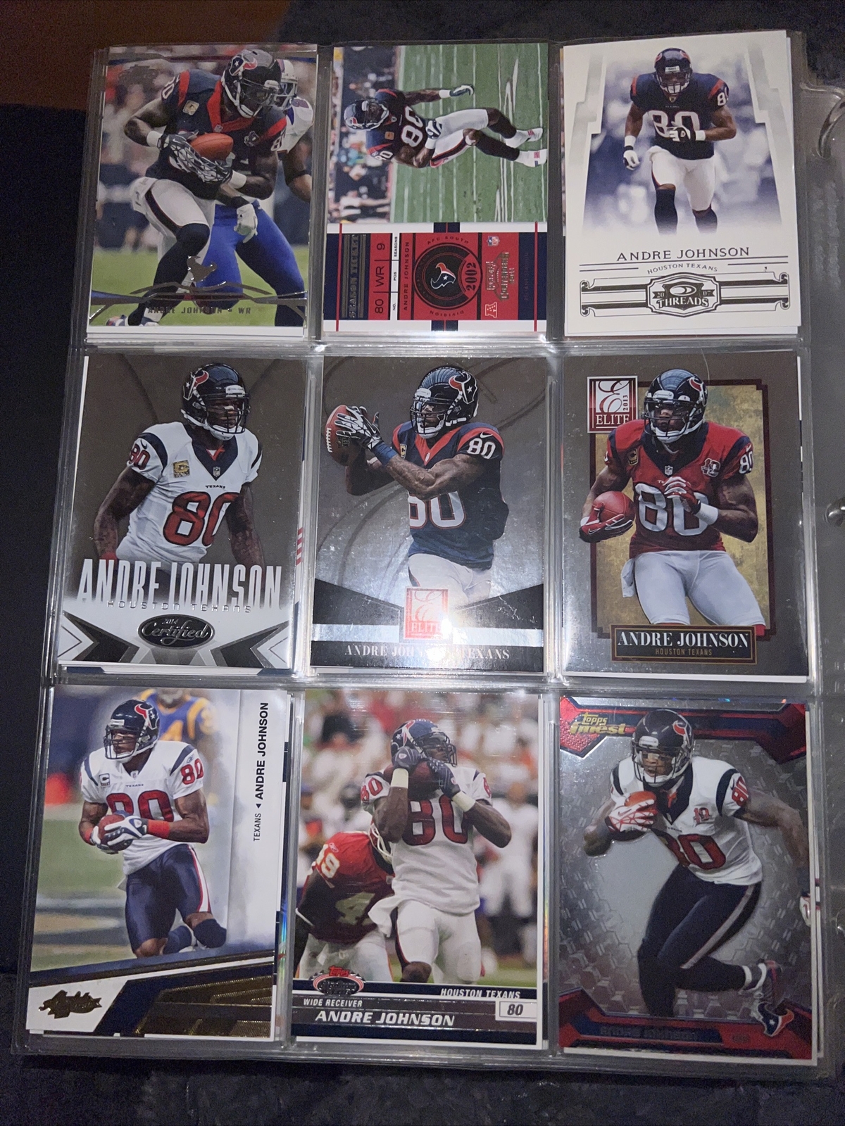 9 Card Lot Andre Johnson Clemson Tigers Texans Will Combine Shipping ...
