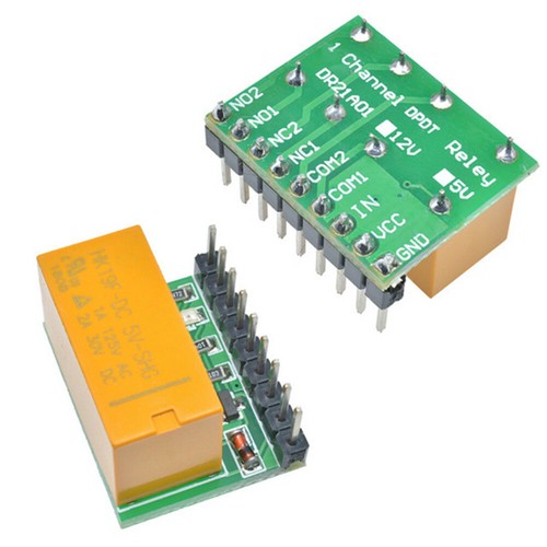 Mini DC 5V/12V DPDT Relay Module Polarity Reversal Switch Board | eBay