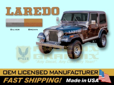1985 1986 Jeep Laredo CJ5 CJ7 Decals & Stripes Graphics Kit | eBay