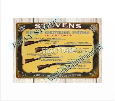 Firearms rifles shotguns pistols metal tin sign hunting shooting ...