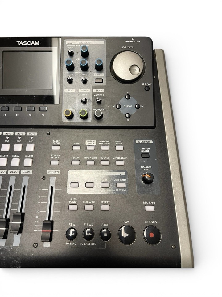 TASCAM DP-24SD 24 Track Digital Portastudio Multi-Track Audio Recorder ...