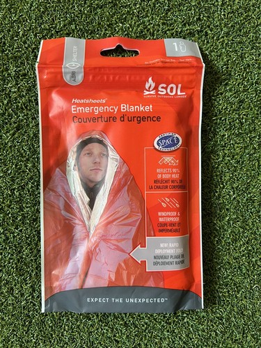 SOL Heat Sheet Survival Emergency Blanket Pack Of 1 | eBay