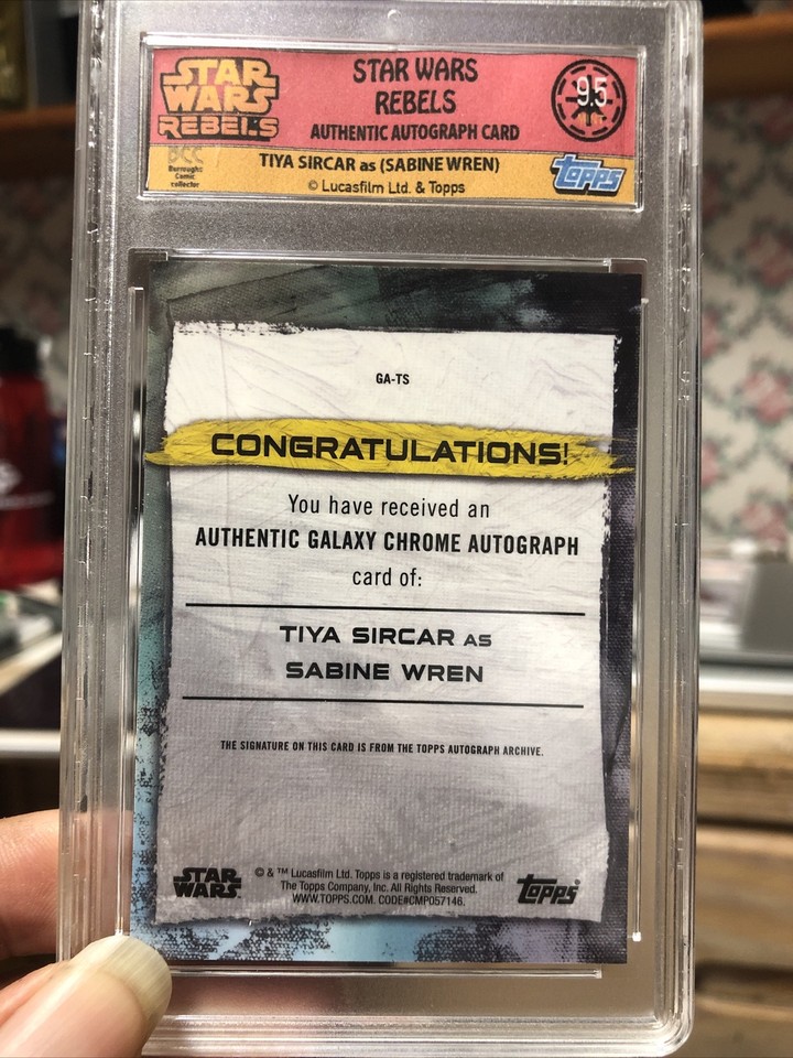 Topps Star Wars Rebels Sabine Wren Autographed by Tiya Sircar | eBay