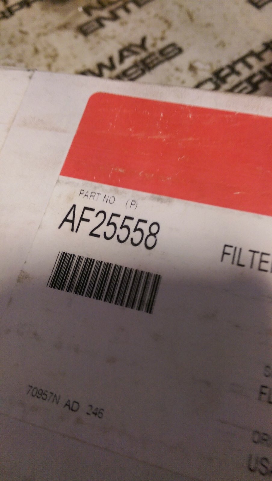 FLEETGUARD AF25558 - Air filter cross reference