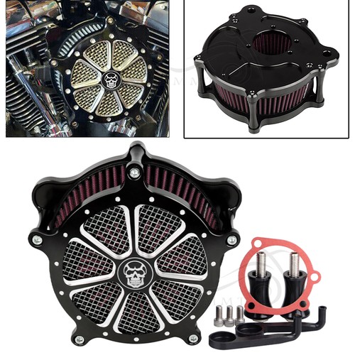 Skull Air Cleaner Red Intake Filter Fits Fit For Harley Road King ...