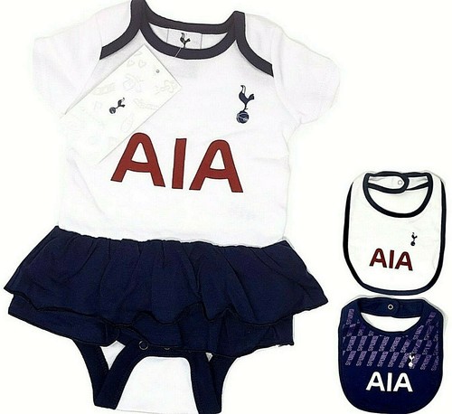 TOTTENHAM HOTSPUR FC GIRLS SPURS BABIES TUTU BODY SHORT SLEEVE BABY ...