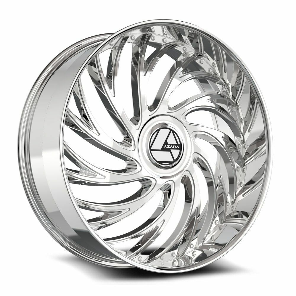 Azara Wheel AZX-101 28x9.5 Blank 15mm Chrome; AZX-1012895BL15C | eBay