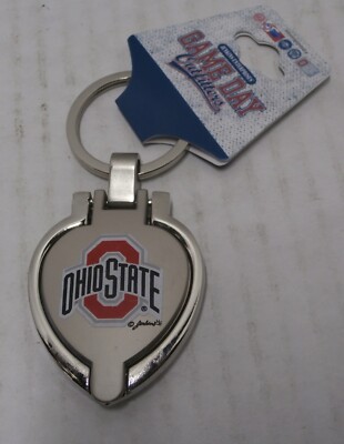 Ohio State Heart Locket Key Chain / Picture Frame - Game Day - d1a | eBay