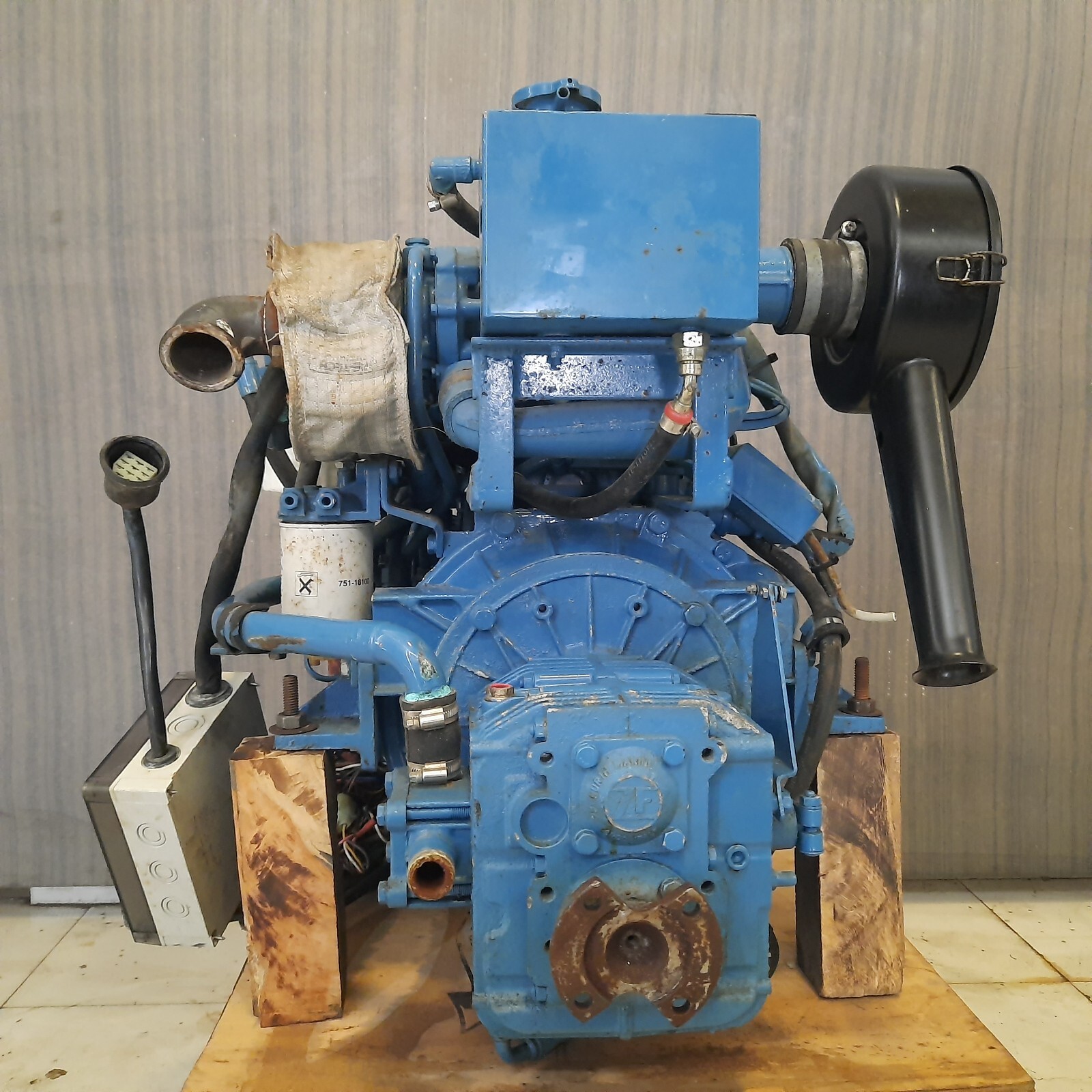Lister Petter LPW4T diesel engine from lifeboat Used tested okay - ship ...