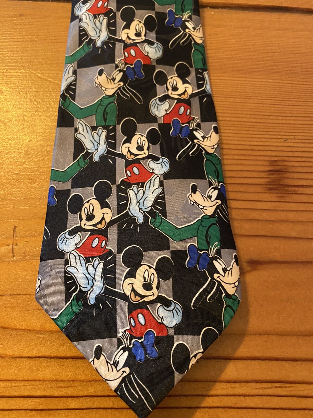 Mens MICKEY UNLIMITED Mickey Mouse and Goofy Tie - Gem