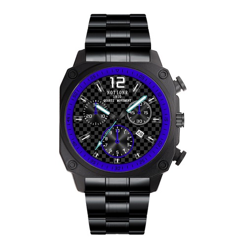 NOTIONR Men's Stainless Steel Watch Casual Waterproof Date Quartz Wrist ...