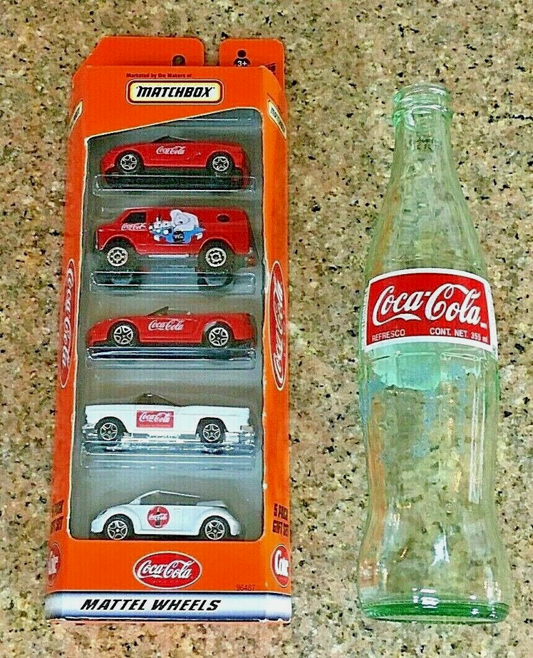Matchbox Coke 5 pack gift set Coca-Cola Mattel Wheels Diecast 1/64 1:64 ...