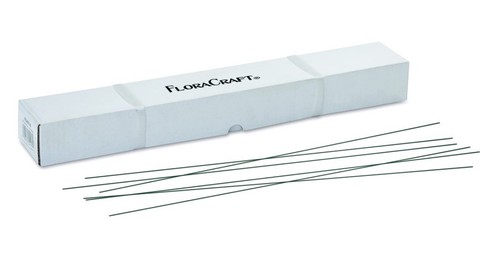 Floral Wire 22 Gauge, 18 Inch Wire 12 Pound Box Green Stem Floracraft ...