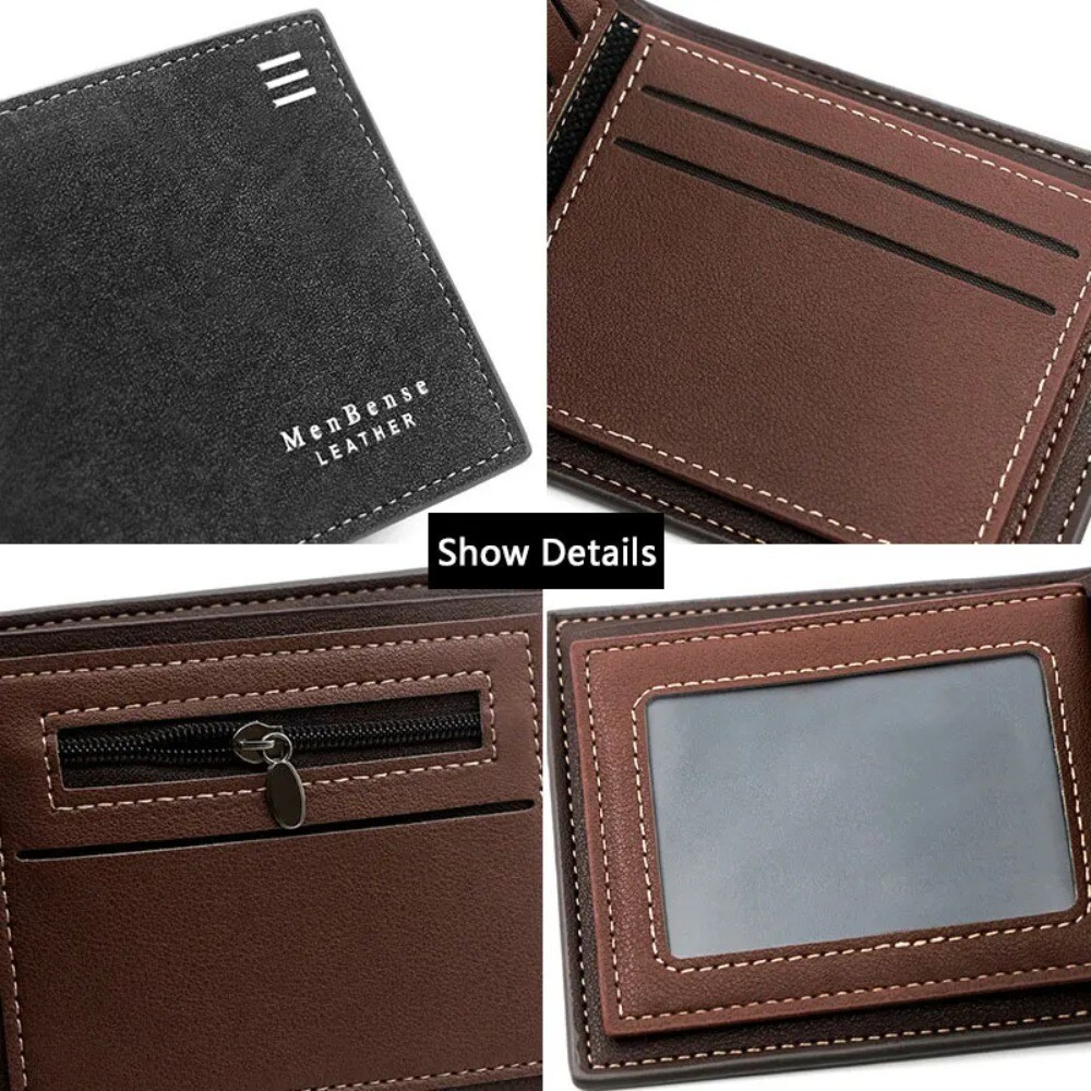 Frosted Classic Male Wallet Square Men's Purse Fashion Men Wallet | eBay