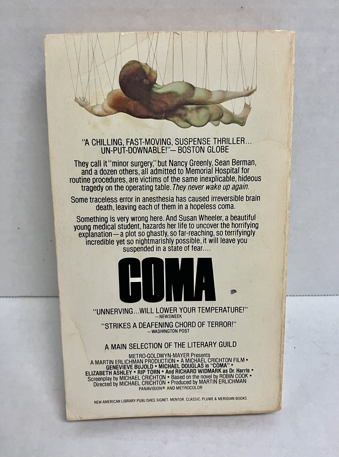 Coma By Robin Cook Vintage Horror Paperback From Hell First Signet Mass ...