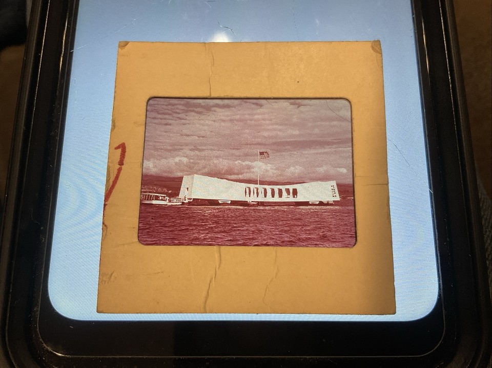 WW2 USS Exterior Of USS Arizona Memorial 33mm Slide Trans | eBay