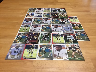 TOI COOK LOT OF 33 FOOTBALL CARDS NEW ORLEANS SAINTS DEFENSIVE BACK ...