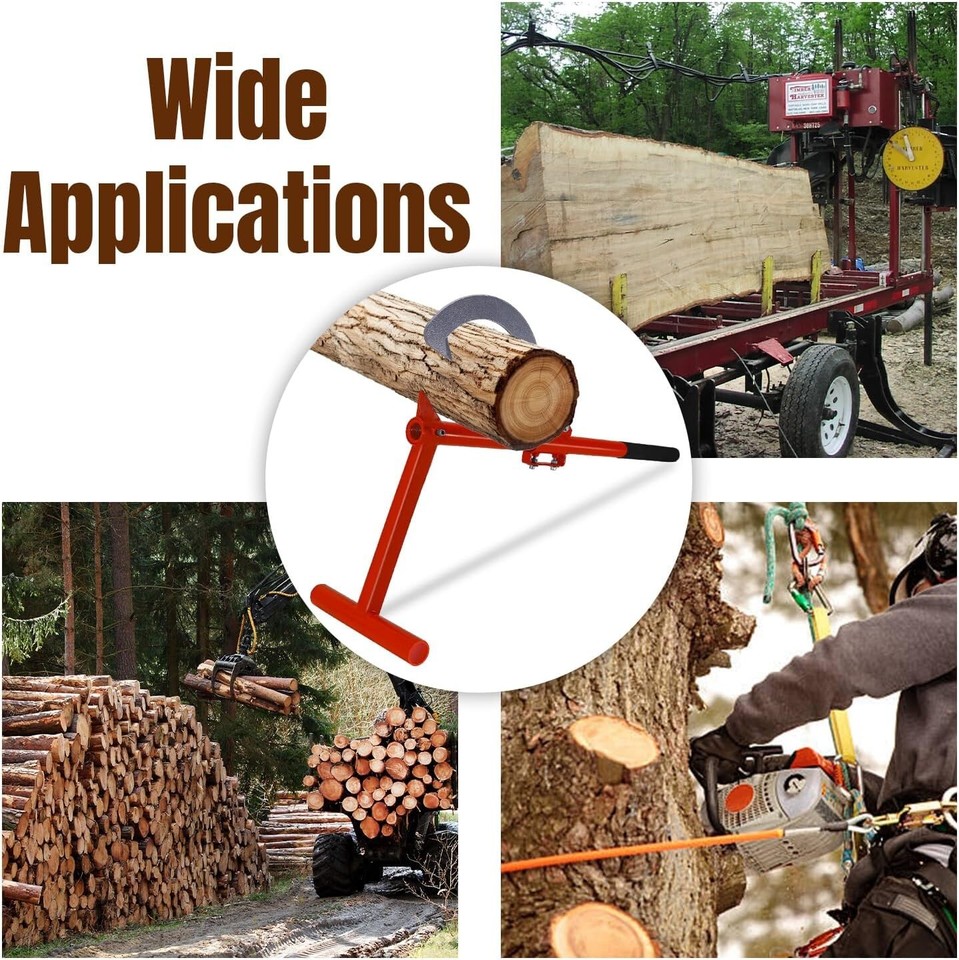Timber Jack for Logs - 28" -Log Lifter Tool With Adjustable Hook ...