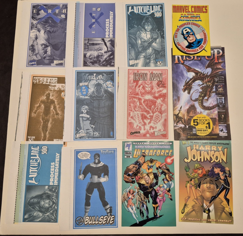 Lot of Paper Inserts from Wizard Magazine & Comic Books Promo Mail-in ...