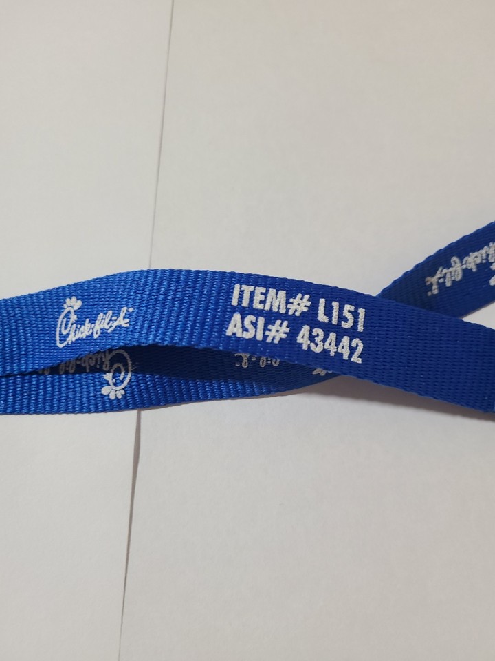 Chick-Fil-A lanyard With Metal Badge/ID Clasp | eBay