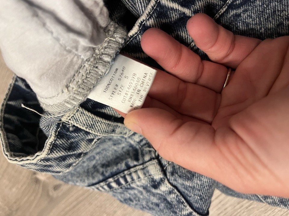 Women's Bobbles & Lace Long Denim Maxi Cargo Jean Skirt- Size Small ...