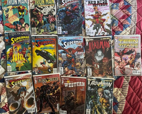 (13 Comics Lot) DC Comics Superman Iron Man Aqua Man Supergirl (Comic ...