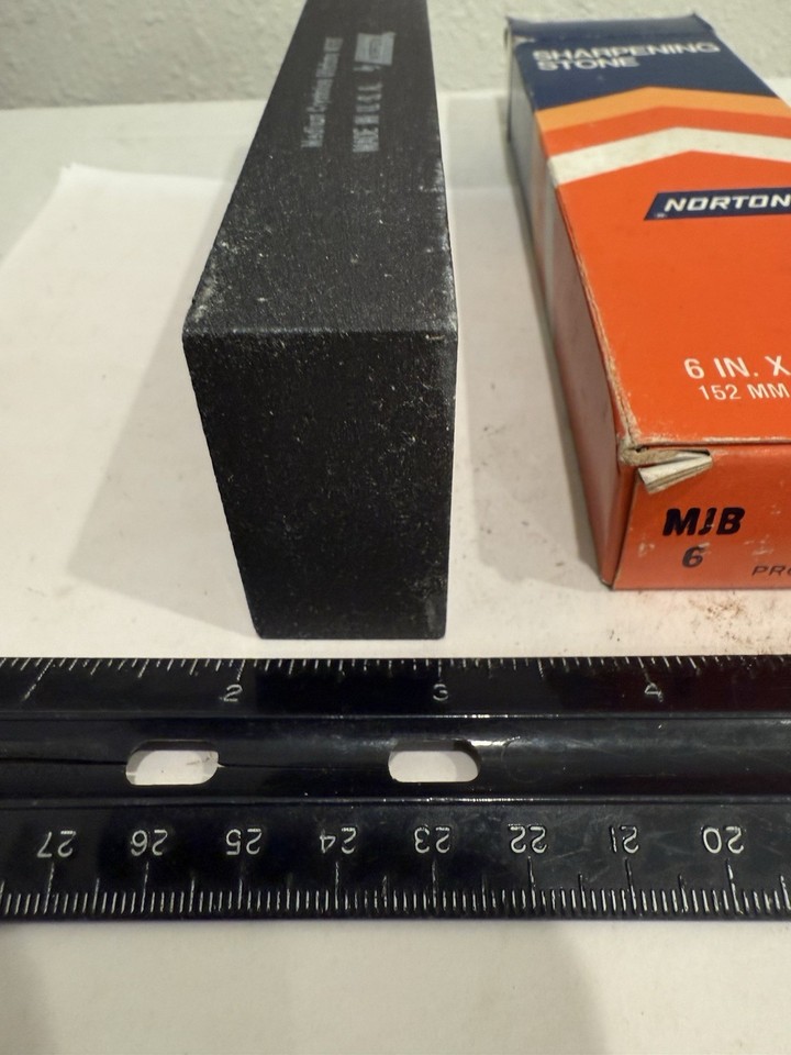 New Norton Silicon Carbide (Crystolon) Bench Stone 6” X 2” X 1” Medium ...