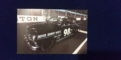 1950 Johnny Mantz No. 98 Plymouth Vintage NASCAR Postcard | eBay