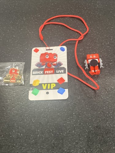 LEGO Brick Fest Live VIP Exclusive Minifigure Masters Lanyard & Pin ...