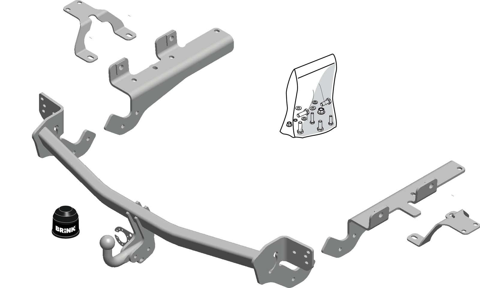 Brink Towbar for Toyota Rav4 Rav 4 2013-2018 - Swan Neck Tow Bar | eBay