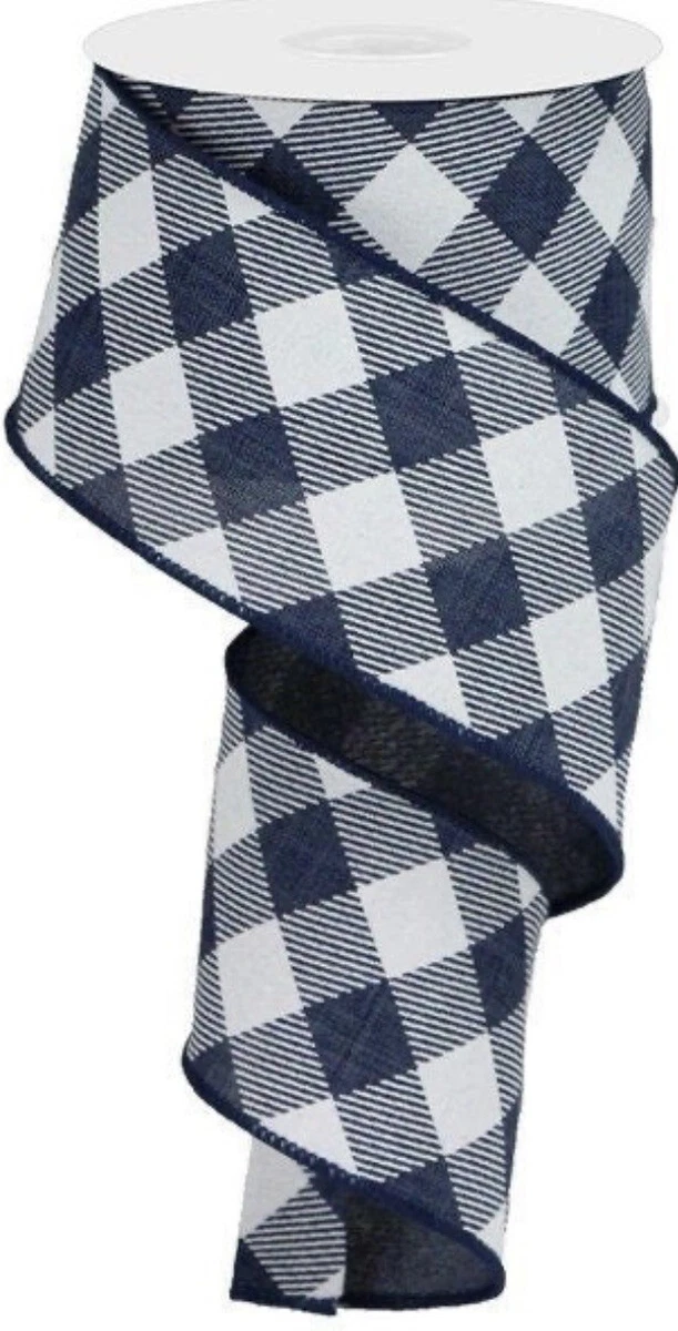 Diagonal Navy Blue Stripes