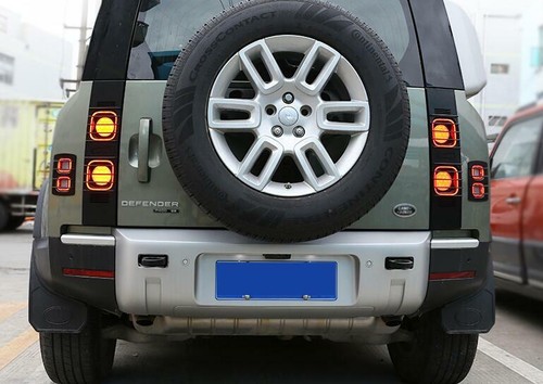 Black Rear Tail Light Lamp Cover Trim For Land Rover Defender 90/110 ...