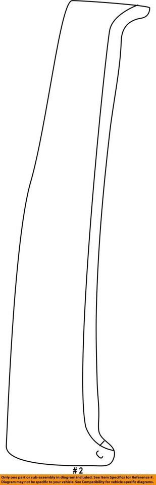 FORD OEM 04-07 Freestar Front Door Exterior Trim-Window Molding ...